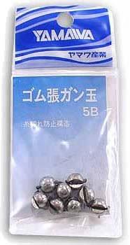 ヤマワ産業(Yamawa Sangyo) ゴム張ガン玉 5Bヤマワ ゴム張ガン玉 (ガン玉・割ビシ)サイズ(入数)：5号(16)・4号(16)・3号(16)・2号(16)・1号(12)・B(12)・2B(8)・3B(8)・4B(8)・5B(...