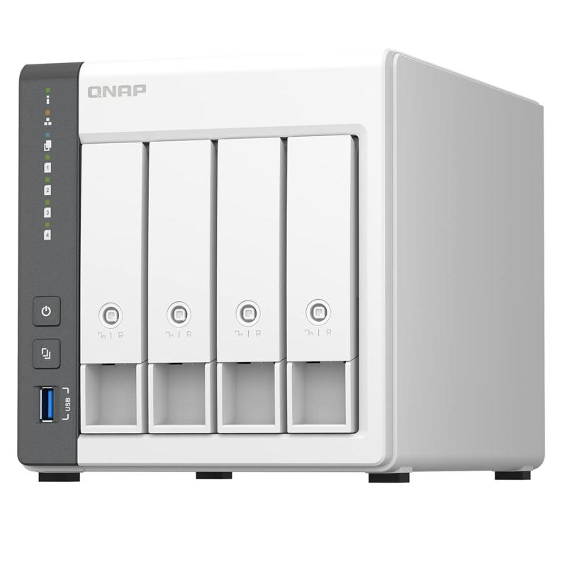 QNAP (キューナップ) NAS キット 4ベイ ホーム&amp;中小企業向け TS-433 /AZ 専用 OS QTS 搭載 スナップ ショット 機能 対応 メーカー2年+6か月延長 「簡単セットアップガイド同梱」 / ARMベースのク...