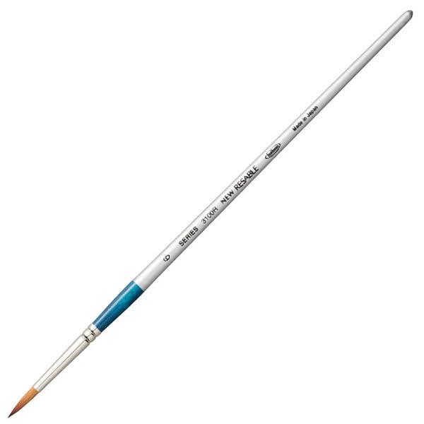 ホルベイン 水彩画筆 リセーブル 3100R ラウンド 6号 203225穂先の形状 : ラウンド(丸)毛の種類 : 羊毛 リセーブル毛号数 : No.6穂丈×巾 : 17.0×4.2mm
