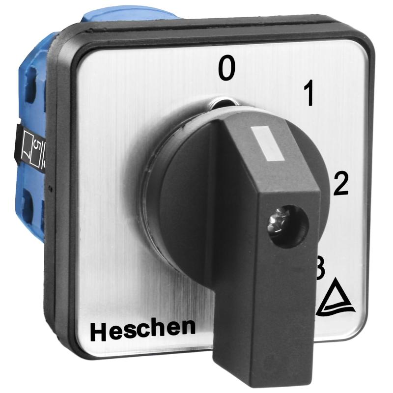 Heschen ユニバーサルロータリーカムセレクターチェンジオーバースイッチ, SZW26-20/0-3.2, 660V 20A, 4ポジション2フェーズ6ターミナル, CE型式: SZW26-20/0-3.2; 材質: プラスチック＆エレ...