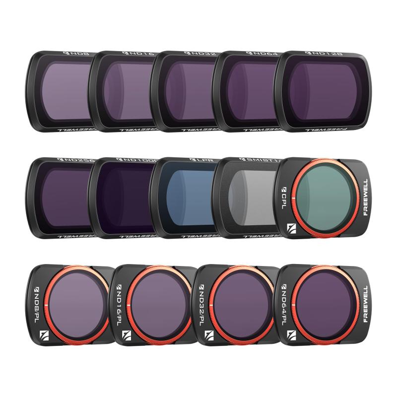 Freewell DJI OSMO Pocket 3用 NDフィルター PLフィルター ND8/PL ND16/PL ND32/PL ND64/PL 遮光レンズ 偏光 可変PLフィルター シャッタースピード調整 水面の可視化 (Megaパッ...