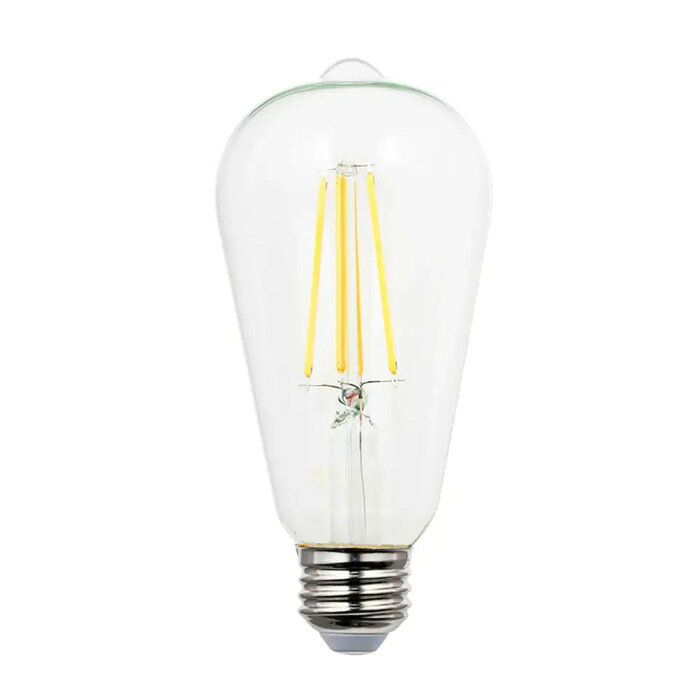 メーカー： スワン電器 / SWAN シリーズ名：LED SWAN BULB　非調光モデル シリーズ サイズ：φ64×H138mm カラー：クリア 重量：0.05kg 素材：ガラス・スチール 機能：非調光 口金：E26 消費電力（最大）：6...