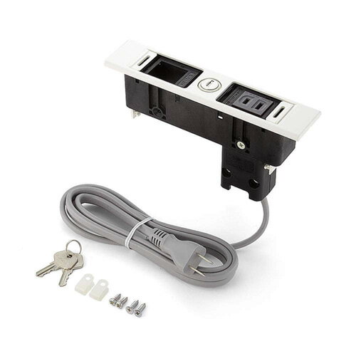 メーカー：SUGATSUNE / スガツネ工業 シリーズ：DML型　デスクトップマルチタップ 【仕様】 電源コンセント付きタイプ 鍵付き、電源+空き コンセント数：1 定格電圧：AC125V 定格電流：15A 定格容量：1500W 使用温度...