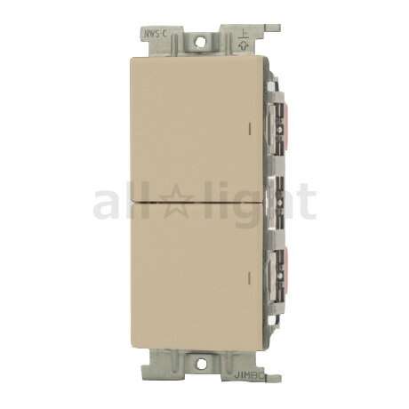 メーカー：JIMBO / 神保電器　　 シリーズ名： J・WIDE SLIMシリーズ スイッチセット　　　 定格：15A/300V ※スイッチセット品にはプレートは付属していません ※この商品は電気工事士による取付工事が必要です。　資格を有...