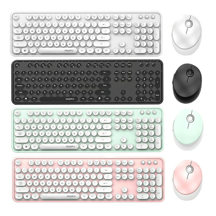 商品仕様重量キーボード：658gマウス：80gサイズキーボード：445*136*35mmマウス：101*75*34（H）mmカラーブラック、ピンク、グリーン、ホワイトキーの数キーボード：104keyマウス：5keyパッケージ内容キーボード*...