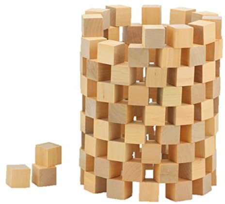 【商品情報】 ナチュラルな木製キューブ積み木100個セット！ ブロック サイズ：□2cm×2cm ブロック100個セット ST TS パッケージ付き お子様の図形問題で大変喜ばれております。紙で説明しても伝わらない?実際の図形なら理解した経...
