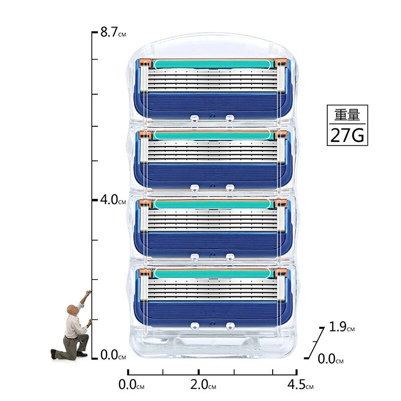 フュージョンシリーズに対応 Gillette フュージョン5+1 替刃互換品1ジレット 替刃 パワー 高性能 5枚刃 8個セット 16個セット 24個セット