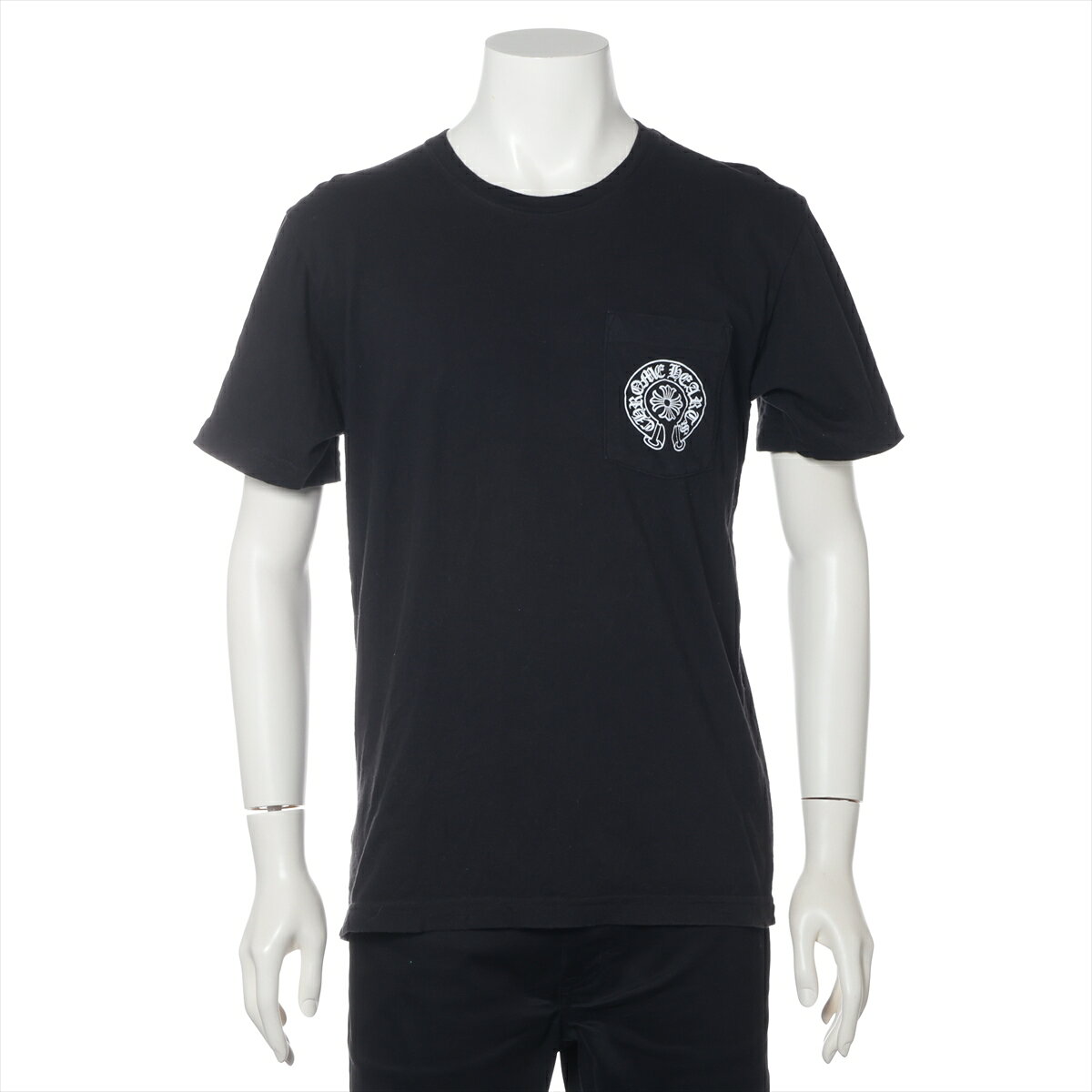 商品番号 A4134766 カテゴリ トップス ブランド クロムハーツ 商品ランク B サイズ 総丈：約69.0 肩幅：約45.5 身幅：約50.0 袖丈：約21.0 付属品 なし 素材 コットン モデル ホースシュー 備考 使用による傷や...