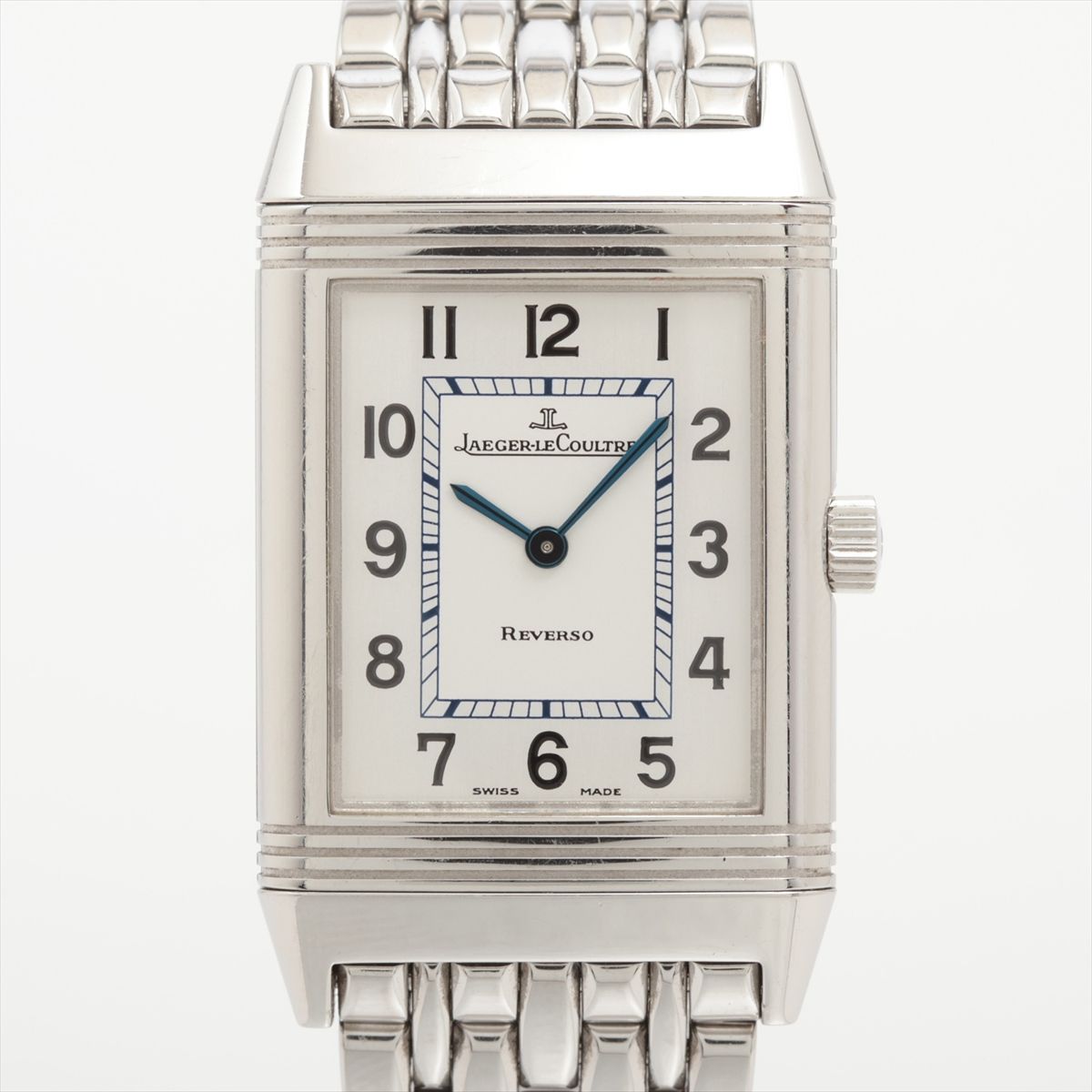 商品番号 A4225340 カテゴリ 腕時計 ブランド ジャガールクルト 商品ランク B サイズ ケース縦：約33 ケース横：約18 腕周り：約15.5 付属品 なし 素材 SS モデル レベルソ ムーブメント 手巻き 文字盤 シルバー あ...