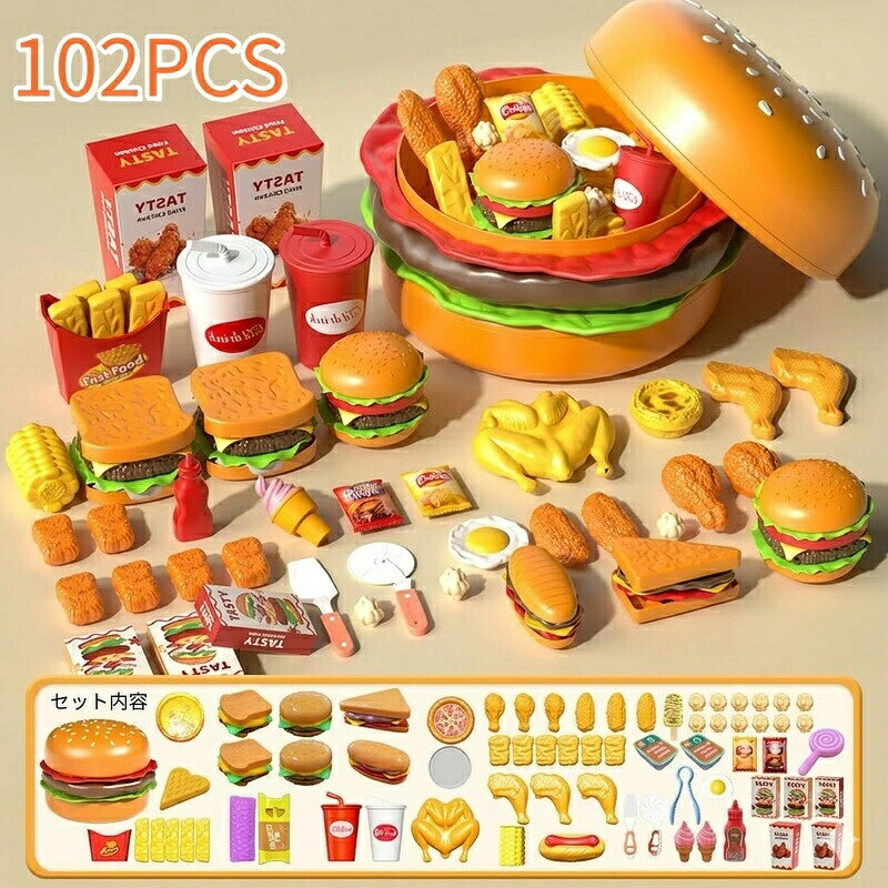 セット内容：102PCS対象年齢：3歳以上収納ケースサイズ（約）：幅23cm × 奥行23cm × 高さ17cm材質：ABS小さめのパーツが含まれますので、保護者の方の目の届く範囲で遊ばせてください。セット内容：102PCS対象年齢：3歳以...