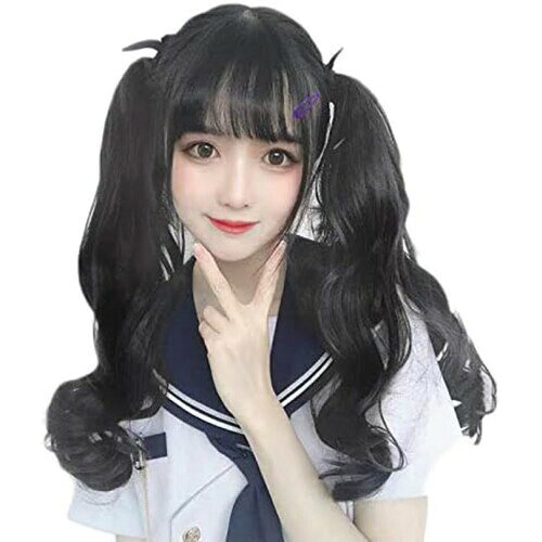 HUAZHEN ウィッグ ポニーテール ポニーテールウィッグ ポイントウィッグ エクステ ロング レディース かつら 女性 ロリータ リボン付き 素材: 高級耐熱性ファイバーを使用し、ウィッグ特有のオイリー感を抑え、人毛のウェット感やナチュ...