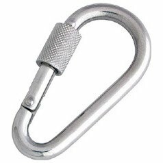 水本 ステンレス ナス型カラビナ 線径6mm長さ64mm B1018 D(mm):6 W(mm):33 L(mm):64 使用荷重(kN):0.98 S(mm):8 ■環付は不用意にフックが開くことがなく、より安心です。 商品コード3907...