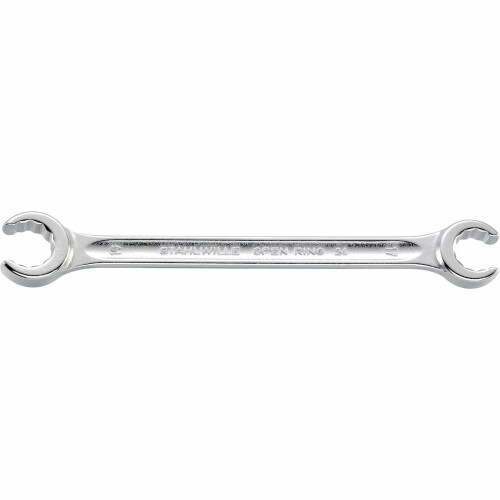 STAHLWILLE スタビレー オープンリングスパナ 6角タイプ サイズ17X19 全長220mm 24-17X19 オフセット角(°):10、サイズ(mm):17×19、全長(L;mm):220、スパナ部巾(小・d1/大・d2;mm):...
