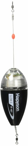 ハピソン YF-407-BW タチフロート用かっ飛びHEAVY SS タイプ:SS (スローシンキング) / 沈下速度:7秒/m LEDカラー:青 大きさ:約[ファイ]24×50mm , 自重: 16g 型番: YF-407-BW 使用電池...