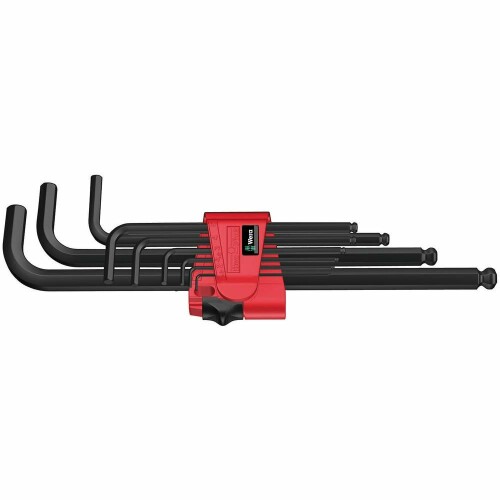 Wera(ヴェラ) 950PKL/9BMN ヘックスキーセット 022086 セット内容(mm):1.5、2.0、2.5、3.0、4.0、5.0、6.0、8.0、10.0 セット内容(本):9 付属品:ホルダ 高品質のL型レンチ、六角用9点...