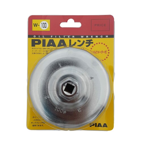 PIAA(ピア) オイルフィルター用 カップ型レンチ 1個入 (適用フィルター品番:PT5/PT9/PT12) トルクメーター付き W100 PIAA 自動車用オイルフィルターを取り付け・取り外す際に使用するカップ型レンチ 品番:W100(...