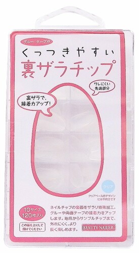 ビューティーネイラー ネイルチップ くっつきやすい裏ザラチップ URA-2 商品サイズ (幅×奥行×高さ) :82mm×26mm×160mm 原産国:中国 内容量:1ヶ 商品紹介 ネイルチップの裏面をザラり特殊加工。グルーや両面テープの接着...