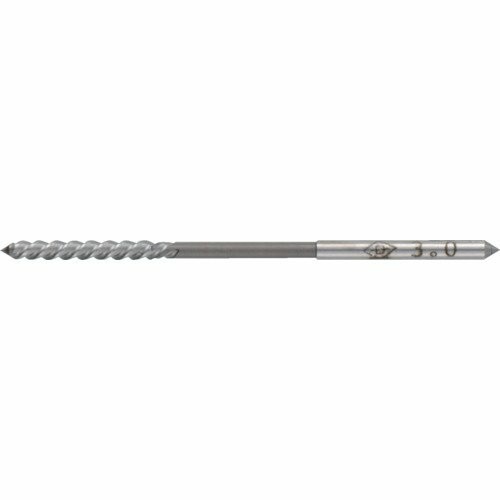 TRUSCO(トラスコ) ヘリックスリーマ 6.2mm HLX6.2 シャンク径(mm):6.2 刃径(mm):6.2 刃数:3 刃長(mm):30 全長(mm):100 コバルト高速度鋼(HSS-Co) ハンドリーマと比較し、高速回転でも...