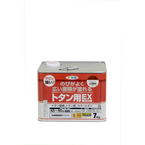 アサヒペン 油性トタン用EX 7kg 赤さび 塗料 ペンキ 1回塗り 屋根用塗料 ツヤあり 温度変化に強い とたん板保護 サビに強い 高耐久 日本製 耐久性に優れ、長期間トタン板を保護します。 簡単に塗れ、大変伸びがよく、非常に経済的です。...