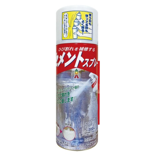 日本ミラコン産業 セメントの補修 セメントスプレー 230ml MR-001 用途:セメントのヒビ割れ補修 使用量の目安:5mm巾のヒビ割れに対し、約3mの補修可能。 塗膜硬化時間:【夏】約15時間、【冬】約20時間 成分:特殊ポリマー含有...