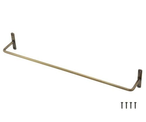 ハイロジック TQOOL スタイリッシュ マルチバーショートM 448mm ゴールド 1個入 58663 カフェなどの飲食店・店舗の調度品としてレトロ・モダン・シックなこだわりの空間のアクセントとして 材質:鉄 商品サイズ:448x65x6...