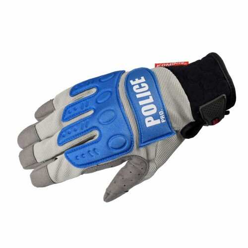 (コミネ) バイク用 グローブ インストラクターグローブプロEX POLICEPRO Grey/Blue M GK-134 725 春夏秋向け インストラクター用グローブの定番 GK-426 の後継モデルのセミロングタイプ カフ部分を若干長...