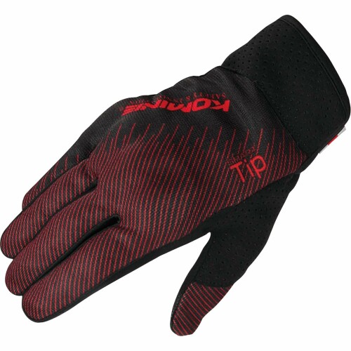 (コミネ) バイク用 グローブ プロテクトライディングメッシュグローブ レッド/ブラック L GK-233 1231 春夏秋向け メッシュ素材 甲全体に施されたグラフィックプリントが目を引くメッシュグローブ。 ナックルプロテクターを装備、自...