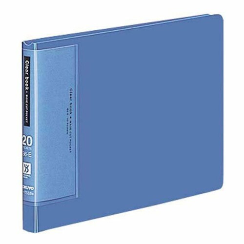 コクヨ ファイル クリアファイル ウェーブカット 固定式 B6 横 ラ-T568B 【寸法】 17×238×158mm 【サイズ】 B6-E　【ポケット枚数】 20枚 ■書類の出し入れがしやすいウェーブカットポケットの固定式クリヤーブックで...