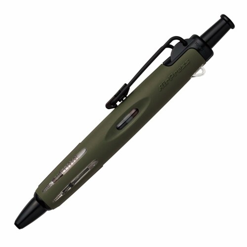 トンボ鉛筆 油性ボールペン 加圧式 エアプレス 0.7mm カーキ 1本 BC-APN62 【加圧式油性ボールペン】ノックのたびに圧縮空気を送りインクを押し出すエアプレスシステム搭載。速書き・上向き筆記・湿った紙でも筆記しやすく、カスレや途...
