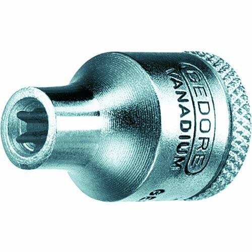 ゲドレー(Gedore) ソケット 1/4 E型トルクス E4 TX20 6193880 対辺寸法(mm):3.86 差込角(mm):6.35 全長(mm):25 呼びNo.:E4 モデル:TX20 クロムバナジウム鋼 良質なクロムバナジウ...