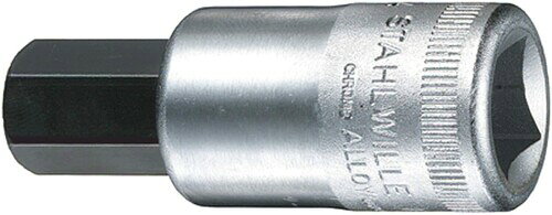 スタビレー インヘックスソケット 54A-7/16 差込角:12.7×全長:60mm 1個 差込角(SQ;inch):1/2、サイズ(inch):7/16、全長(L1;mm):60、軸長(L2;mm):22、ソケット部外径(d;mm):22...