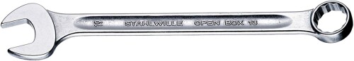 Stahlwille(スタビレー) 13A-3/16 片目片口スパナ メガネ部オフセット(°):15、サイズ(inch):3/16、全長(L;mm):95、スパナ部外径(b;mm):14、メガネ部外径(d;mm):9.8 スパナ部厚み(a1...