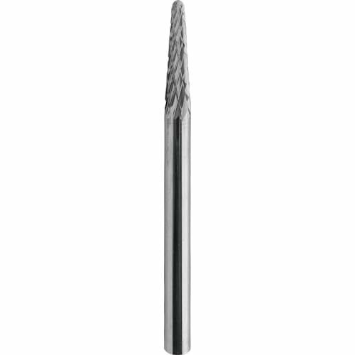 オナーロイ 超硬バー ED03 入数:1本 サイズ:55×11×11mm 特長 ■小径で細部の加工に適しています。 仕様 ■形状:テーパ先丸 ■刃径(mm):3 ■刃長(mm):12 ■軸径(mm):3 ■軸長(mm):26 ■タイプ:オー...