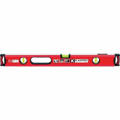 KAPRO アルミレベル XL APOLLO 長さ400mm KP985704008P00 長さ(mm):400 高さ(mm):61 厚さ(mm):26 マグネット:なし 色:レッド精度:精度:0.5mm/m=0.0286°測定方式:気泡管...