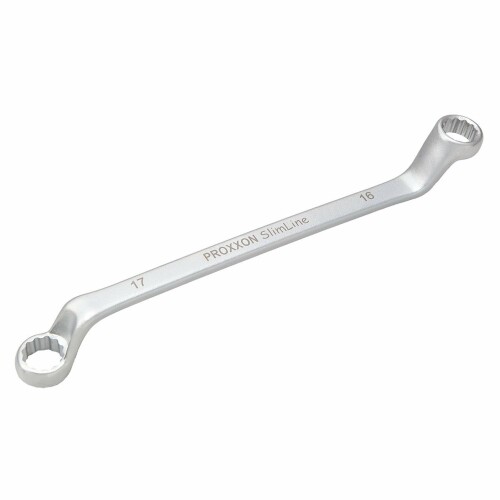 プロクソン(PROXXON) Slim-Line メガネレンチ 16×17mm No.83882 材質:クロムバナジウム鋼 S1×S2:16×17mm W1:24 W2:25 L:245 D:10.4 PROXXON Slim-Lineはス...