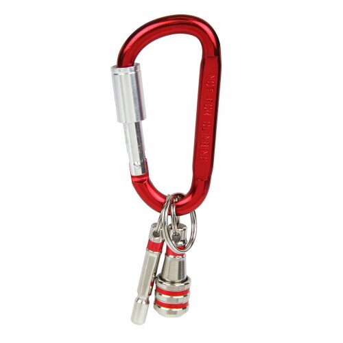 SK11(エスケー11) 携帯ビットホルダーセット 6.35軸対応 レッド SBH-SETR カラー:レッド 規格:6.35mm軸対応 仕様:安全設計2ボールロック機能クイックホルダー キーアダプター:丸軸 ネジ式ロックカラビナ・クイックホ...