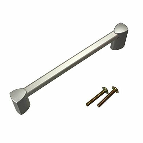 アイワ金属 オリーブハンドル 120mm シルバー 切って長さ調整の出来るハンドル取手 アルミパイプを切ってハンドルの長さ調整できます。 △座x□棒 材質:パイプ:アルミ 座:ABS樹脂 耐荷重:2Kg 付属ビス:ISO4x25mm 商品コ...