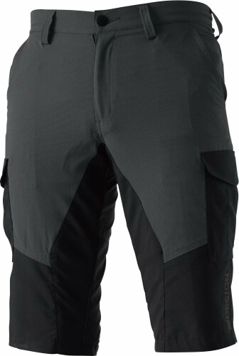 TS DESIGN(ティーエスデザイン) ハイブリッドサマーメンズショートカーゴパンツ 846045 92 ブラック×チャコールグレー 5L 春夏用 素材 ストレッチエアー+ストロングリップ 混率 (ストレッチエアー)ポリエステル100% ...