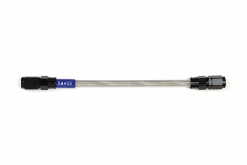 スウェッジライン イージーオーダーブレーキホース アルミ(ブラック) クリアホース 1250mm BAK-1010M-1250 材質・素材:アルミ ホース色:クリアホース ホース素材:ステンメッシュ(テフロンチューブ) ホース長:1250m...