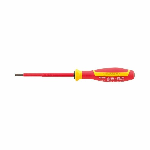 STAHLWILLE スタビレー 絶縁ヘクスローブドライバー T10×軸長60mm 4675VDE-T10N サイズ:T10 先端外形寸法(mm):2.7 軸長(L1;mm):60 全長(L2;mm):145、質量(g):22 DRALL+...