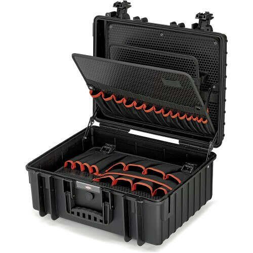 クニペックス KNIPEX 002136LE ツールケース 002136LE 外寸(mm):W510×H215×D419 内寸(mm):W480×H199×D356 耐荷重(kg):25 耐熱温度([度]):-30~80 容量(L):34 ...