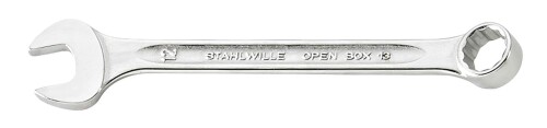 STAHLWILLE スタビレー 片目片口スパナ コンビネーションレンチ サイズ12mm 全長140mm 13-12 メガネ部オフセット(°):15、サイズ(mm):12、全長(L;mm):140、スパナ部外径(b;mm):28、メガネ部外...