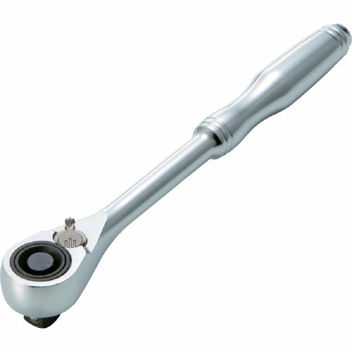 TRUSCO(トラスコ) ラチェットハンドル 差込角9.5 全長190mm TSRH3-B 歯数(枚):72 差込角(mm):凸9.5 全長(mm):190 質量(g):260 ■表面処理:三価クロムメッキ ■ヘッドが小さく、狭い箇所の作業...