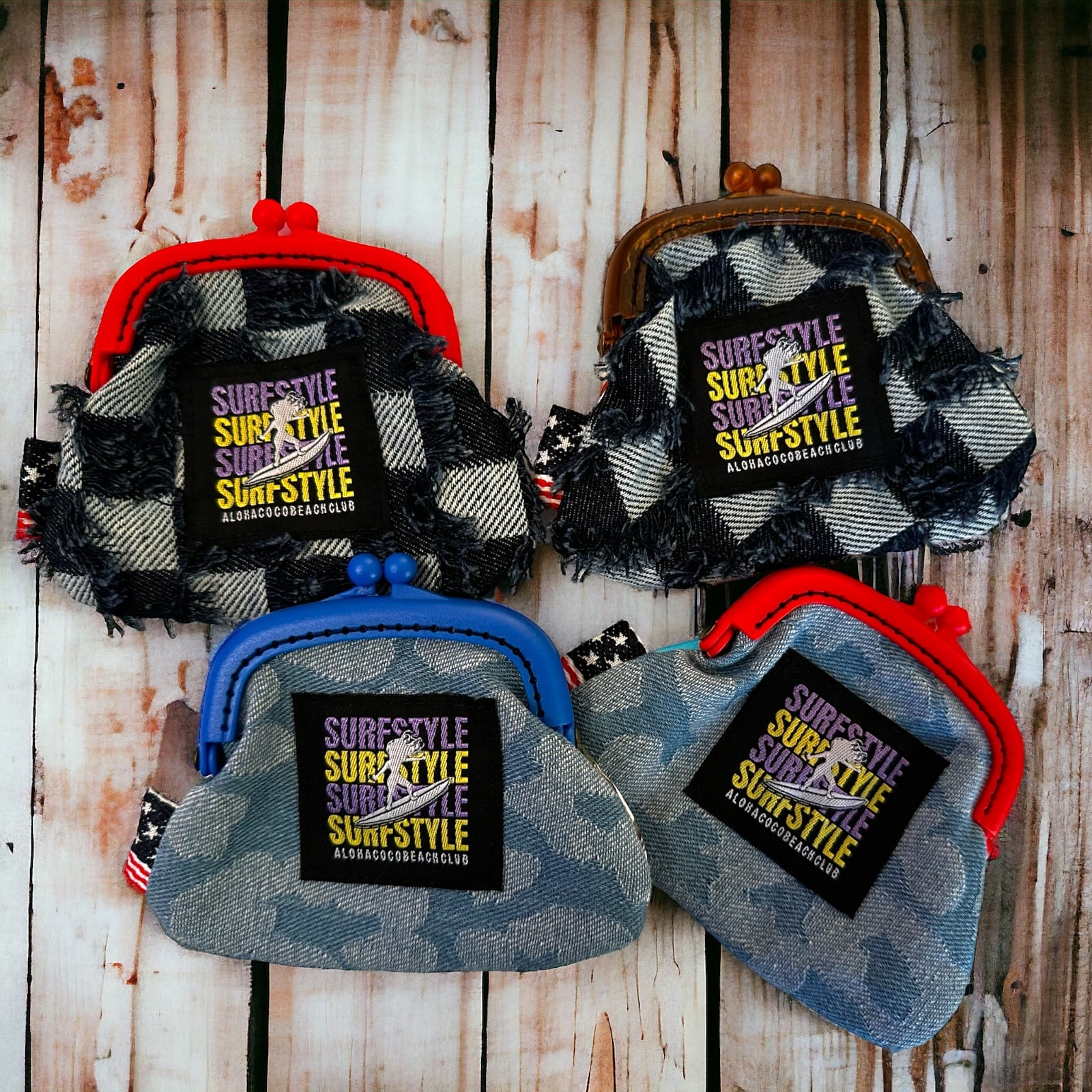 DENIM ガマ口財布（4COLOR） コラボ商品第2弾として登場 翌日発送可能（土日祝・定休日省く）DENIM ガマ口財布（4COLOR）は、ハンドメイド作家AC様とのコラボ商品第2弾として登場しました。シンプルで使いやすいが、さりげない...