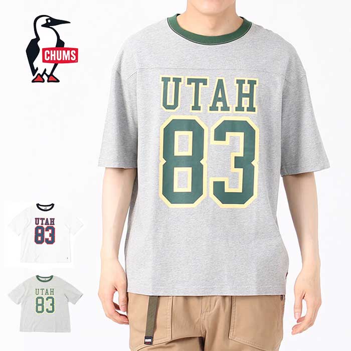 オーバーサイズドチャムスプレイフットボールTシャツ Oversized CHUMS Play Football T-Shirt アメカジの定番アイテムをCHUMSらしくアレンジ 〈素材特性〉 綿糸を紡績する段階で落ちた綿や使えない不均一な糸...