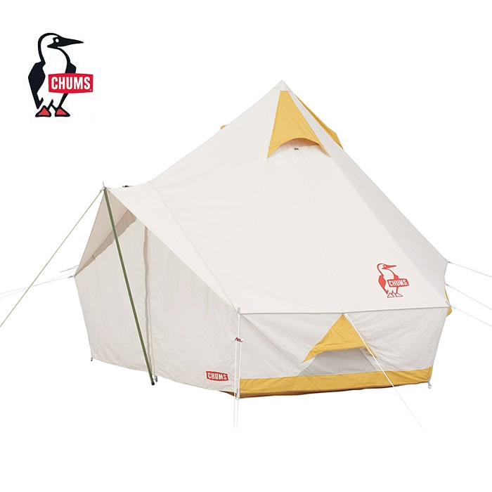 居住性の高さが魅力、快適な室内空間を楽しめるベル型テント T/C素材(ポリエステル・コットン)を使用したお洒落なベル型テント。中央のポールをメインに立てて張るだけのシンプルな構造で、大きなテントながら簡単に設営可能。サイド部分が立ち上がって...