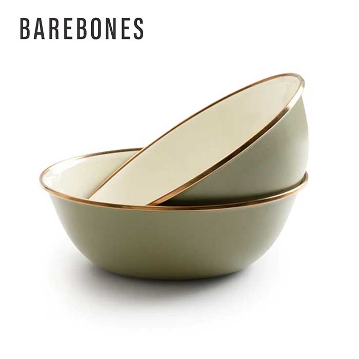 Barebones ベアボーンズエナメル 2トーン ボウル 2個セット はさまざまなテーブルセッティングを素敵に演出するエナメル製のボウルです。 ホーロー加工のされたこのボウルは、洗練されたデザインで耐久性もあるので、アウトドアシーンでも活...