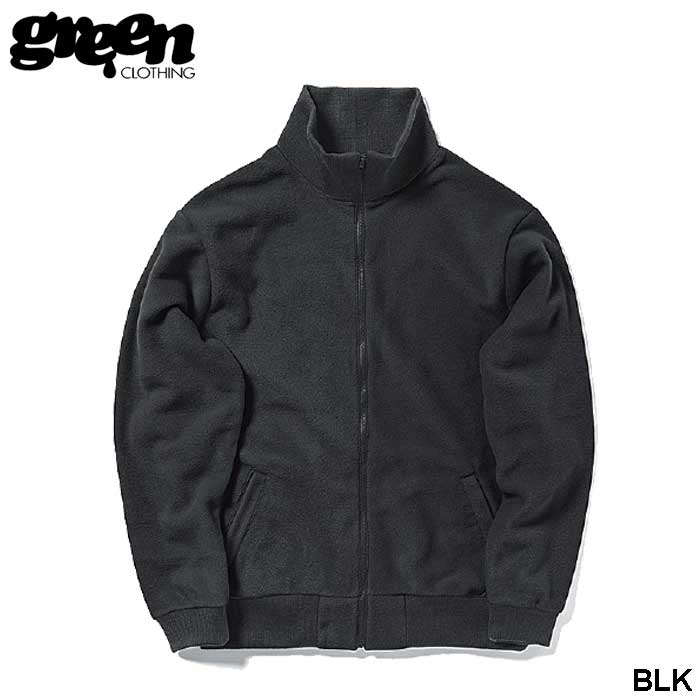 GREEN CLOTHING（グリーンクロージング） STAND JACKET（スタンドジャケット） 品番：25-26 STAND JACKET BLACK カジュアル感あふれる新型の厚手フリースジャケット。 ネックチューブとの相性が良いや...