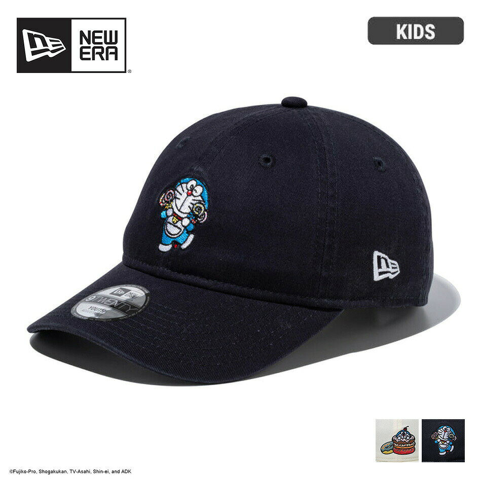 New Era キッズキャップ Youth 9TWENTY シリーズ ドラえもん コラボレーションモデル スイーツモチーフ デザイン キッズ ユースサイズ キャップ 対象年齢 6歳?15歳 目安 頭回り 52cm?55.8cm ワンサイズ ...