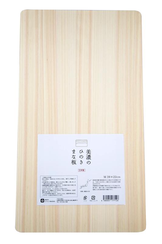 日本製 美濃のヒノキのまな板M 39×22cmサイズ：36×22×1.5cm重量：580g生産国：日本